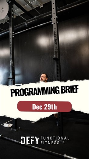  Programming Brief – Week of December 29  Legends, welcome back to...