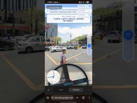 Driving simulator using google street view?