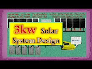 3kw Solar System Design | 3kw 24v Solar system Design