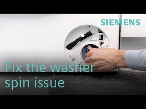 How to fix a Siemens washing machine not spinning | Siemens Home South Africa