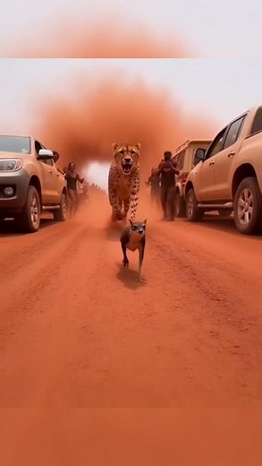 Cheetah 100km/h vs Roadrunner Walking 😂 He Can’t Catch Him! #funnyanimals