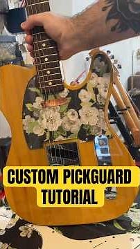 How to make a CUSTOM PICKGUARD for your guitar! #fender #telecaster #guitar #guitars #guitarist