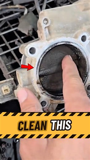 Rough Idle? Clean This Throttle Body NOW #mechanic #car #service