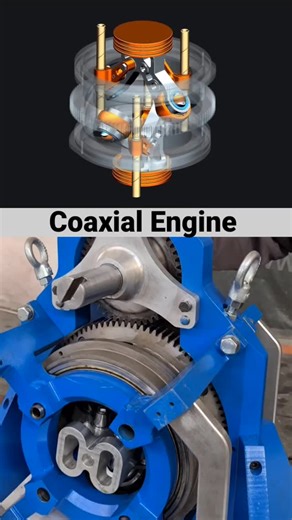 G Jayapal | Coaxial piston engine work principal #bikers #creativity #engineering #automotive #mechanical #aircraft #tech #technology #valve #artist... | Instagram