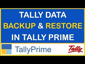HOW TO BACKUP & RESTORE TALLY DATA IN TALLY PRIME