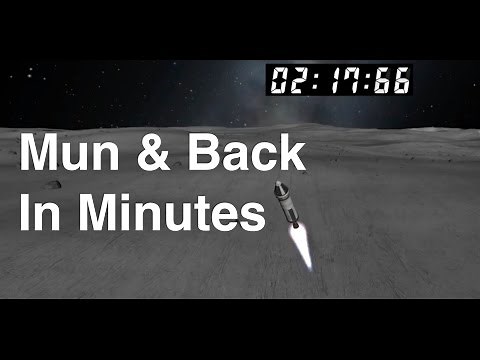Kerbal Speedrun - Building, Launching, Landing, Returning from Mun