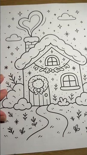 Free Cozy Christmas Coloring Page 🎄✨ | Printable Coloring Sheet #coloringpages #christmascoloring