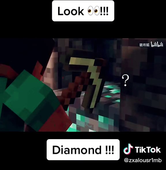 Mesmerizing Diamond Animation in Minecraft
