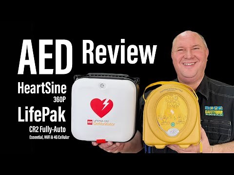 AED Review HeartSine 360P & LifePak CR2 Fully Auto Essential, WiFi, 4G Cellular SafetyQuip Australia