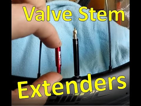 INSTALL: valve stem extenders - switching from 40mm to 20mm without removing the tire!