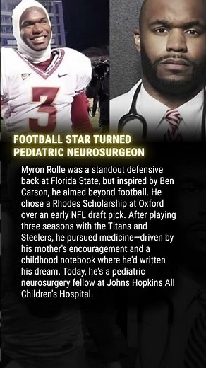 FOOTBALL STAR TURNED PEDIATRIC NEUROSURGEON😎👍