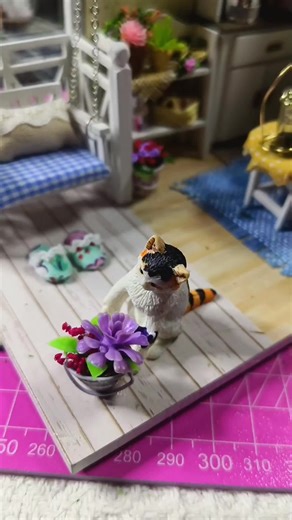 small living room..nice design for beginner also..come with dust cover #miniature #diy