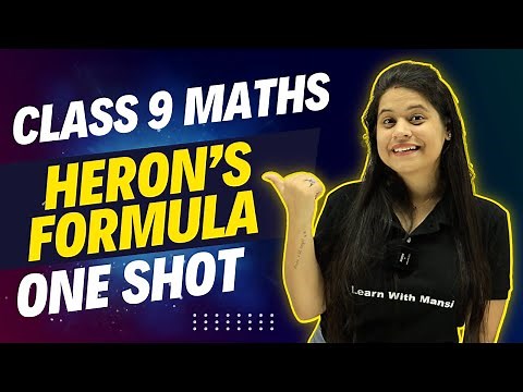 Heron's Formula | One Shot | Class 9 Maths