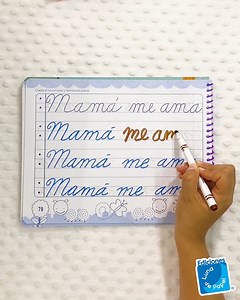 #Cursiva para niños 😃 | Luna de Papel