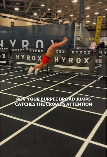 Hyrox Competition: Burpee Jump Highlights and Crowd Energy