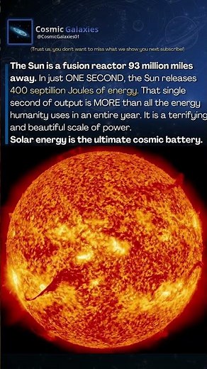 The Sun’s Power in ONE SECOND vs. Humanity’s Entire Year 🤯 #solarpower