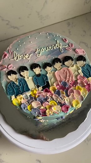 BTS Dynamite K-Pop Cake Decorating