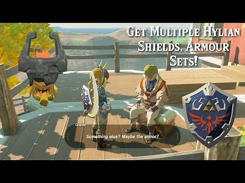 How to Get MULTIPLE Hylian Shields and DLC Armour Sets From Grante in Zelda Breath of the Wild