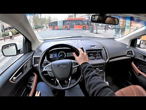 Ford Edge Titanium Plus ( 2015 ) 3.5l 279HP - POV Test Drive - Fuel consumption check