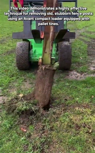 How to Easily Remove Deep Fence Posts with Pallet Tines
