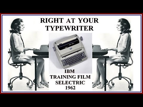 1962 Vintage IBM Typewriter Training Film IBM Selectric Proper Typing Procedures, w/ Bud McDole