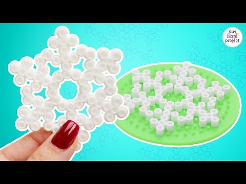 Perler Bead Snowflake | FREE Snowflake Perler Bead Patterns