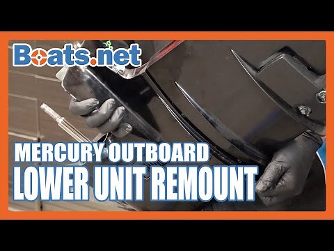 Mercury Tracker 25 Lower Unit Installation | Mercury Tracker Gearcase Remounting | Boats.net