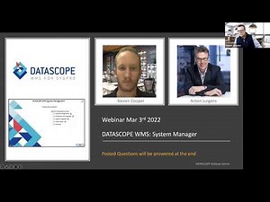 DATASCOPE WMS Webinar: System Manager
