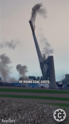Coal Power Plant Demolition: Watch History Crumble!