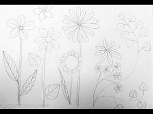 dessine une fleur facile