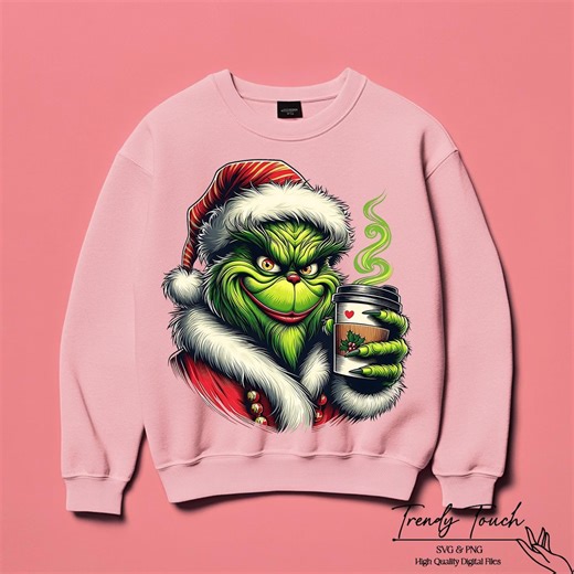 Grinch Face SVG PNG, Christmas Digital Download - Etsy