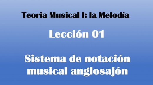 Sistema de notación musical anglosajón