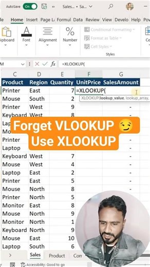 Stop Using VLOOKUP! Use XLOOKUP Like This | Excel Tips #excel #excelforbeginners #xlookup