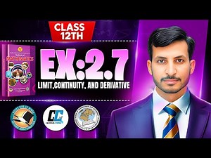 Exercise 2.7 Class 12 maths || NBF New Book 2025 || ex 2.7 Class 12 maths NBF || by Calculus Corner
