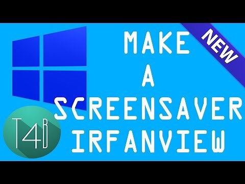 how to make a screensaver using irfanview