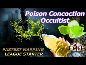 The FASTEST + Best Mapper League Starter - Poison Concoction Occultist Guide [PoE 3.19]