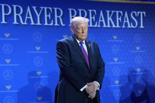 Congressman's National Prayer Breakfast prayer grills Donald Trump