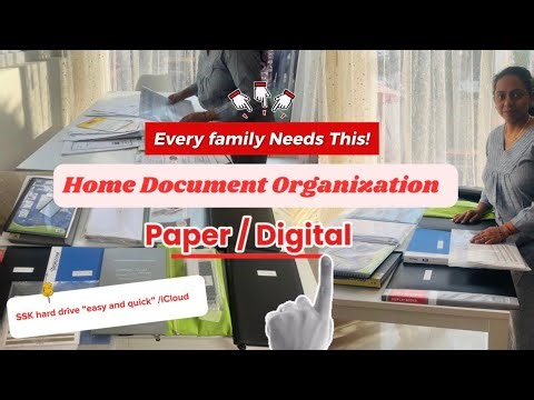 Home Document Organization | Paper + Digital Filing System | Every Family Needs This!