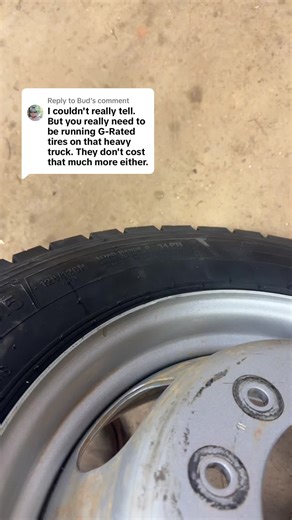 Replying to @Bud we are running G rated tires 14 ply. You are supposed to torque these lung nuts to 140 foot pounds. If you impact the lug nuts to hard it break the studs off. #servicetruck #ram #tires