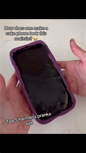 Realistic Cake Phone Prank on Dad