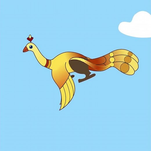 Bird Flying 2D animation