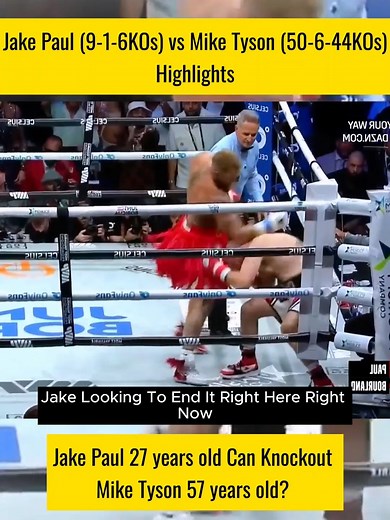 162K views · 785 reactions | Jake Paul vs Mike Tyson Highlights 壘壘#boxing #miketyson #jakepaul | The Greatest Boxing | Facebook