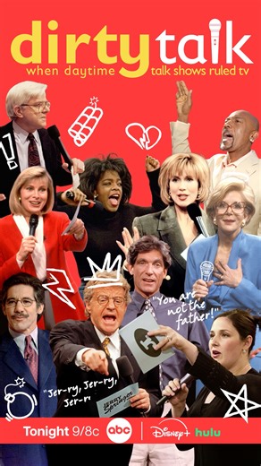 Loking forward to seeing this tonight! Why daytime talk shows began dominating dramas in the 90s: ‘Dirty Talk’ Preview ‘Dirty Talk’ examines why some of your talk show favorites were able to dominate daytime TV in the 90s. ‘Dirty Talk: When Daytime Talk Shows Ruled TV’ premieres Wednesday, Jan. 14th at 9/8c on ABC. Stream on Disney and Hulu. | Montel Williams