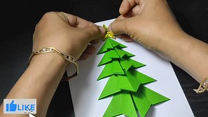 How to make simple Christmas card from paper | Parv's Art Gallery - Parv Thacker
