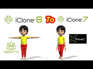 iClone 8 Character To iClone 7 | iClone 8 iAvatar To iClone 7 | FBX To iclone 7 Setup
