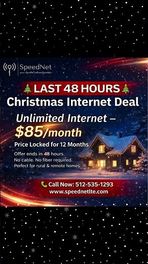 Last 48 Hours! Christmas Internet Deal You Can’t Miss 🎄⚡