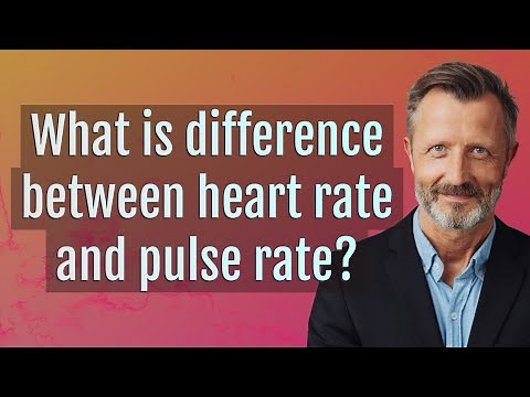 What is difference between heart rate and pulse rate?