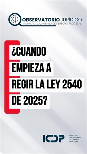 ⚖️ Observatorio Jurídico del ICDP 🗣️ Luis Arcesio García Perdomo 📄 Desde hoy rige la nueva Ley 2540 de 2025 🔗 Accede al Observatorio Jurídico del ICDP en este link: https://icdp.org.co/el-arbitraje-ejecutivo-ya-es-una-realidad-reflexiones-sobre-la-ley-2540-de-2025/