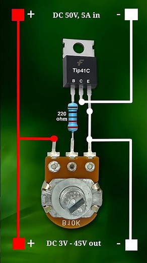 3V - 45V Variable Power Supply | Voltage Regulator Circuit