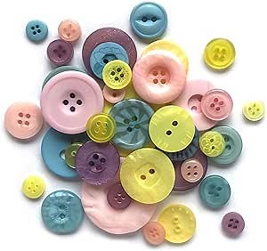 Buttons Galore and More Basics & Bonanza Collection – Extensive Selection of Novelty Round Buttons for DIY Crafts, Scrapbooking, Sewing, Cardmaking, and Other Art & Creative Projects 12oz